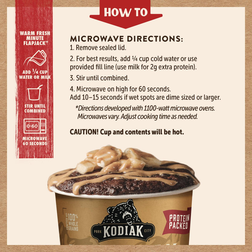 Chocolate Peanut Butter Flapjack Power Cup | Kodiak®