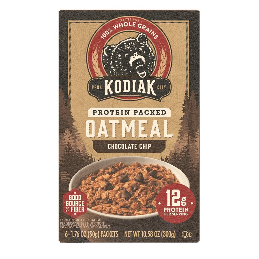 Chocolate Chip Oatmeal Packets – Whole Grain Instant Oats | Kodiak®