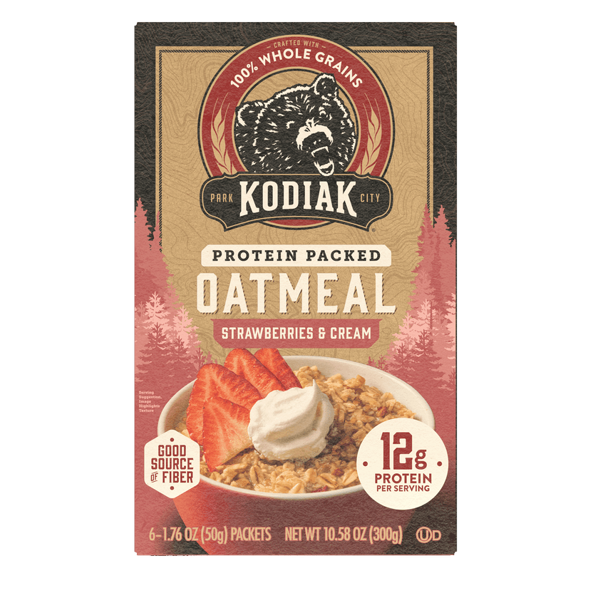 Strawberries & Cream Oatmeal Packets – Wholesome Breakfast | Kodiak®