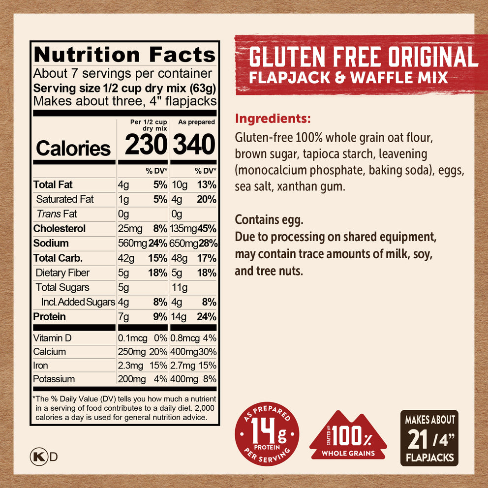 Original Gluten-Free Flapjack & Waffle Mix | Kodiak®