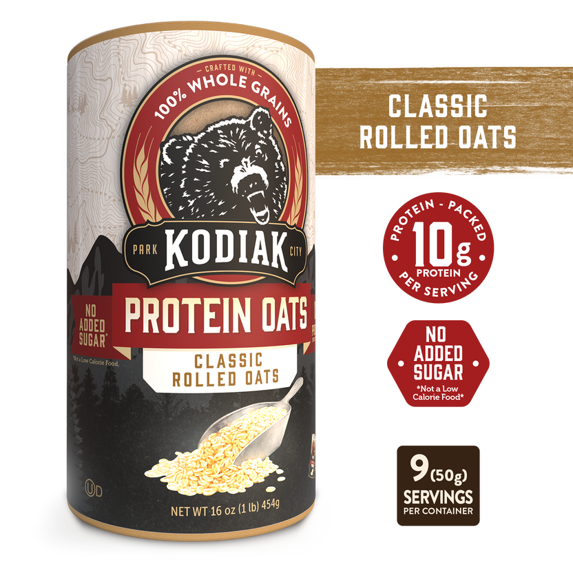Classic Rolled Oats Canister – 100% Whole Grain Oats | Kodiak®