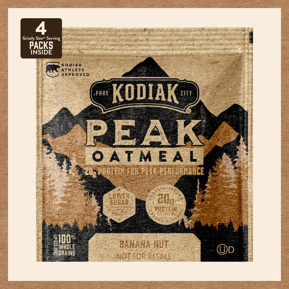 Banana Nut Peak Oatmeal Packets – Hearty Breakfast | Kodiak®