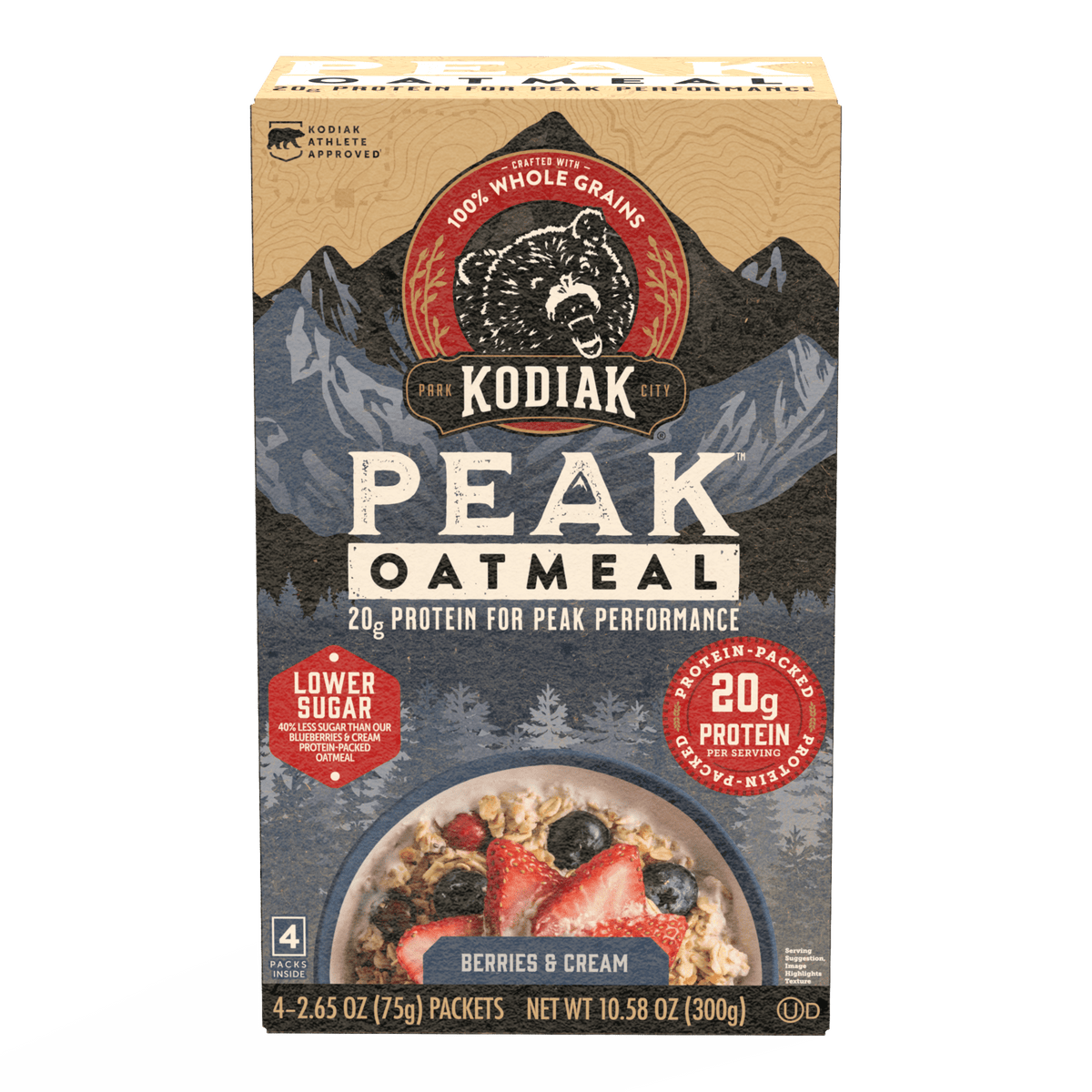 Oatmeal Breakfast Packets | Blueberries & Cream | Kodiak®