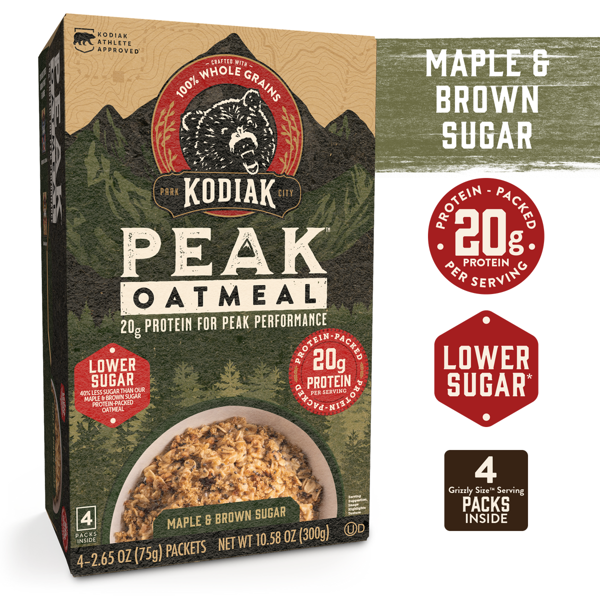 Oatmeal Breakfast Packets | Blueberries & Cream | Kodiak®