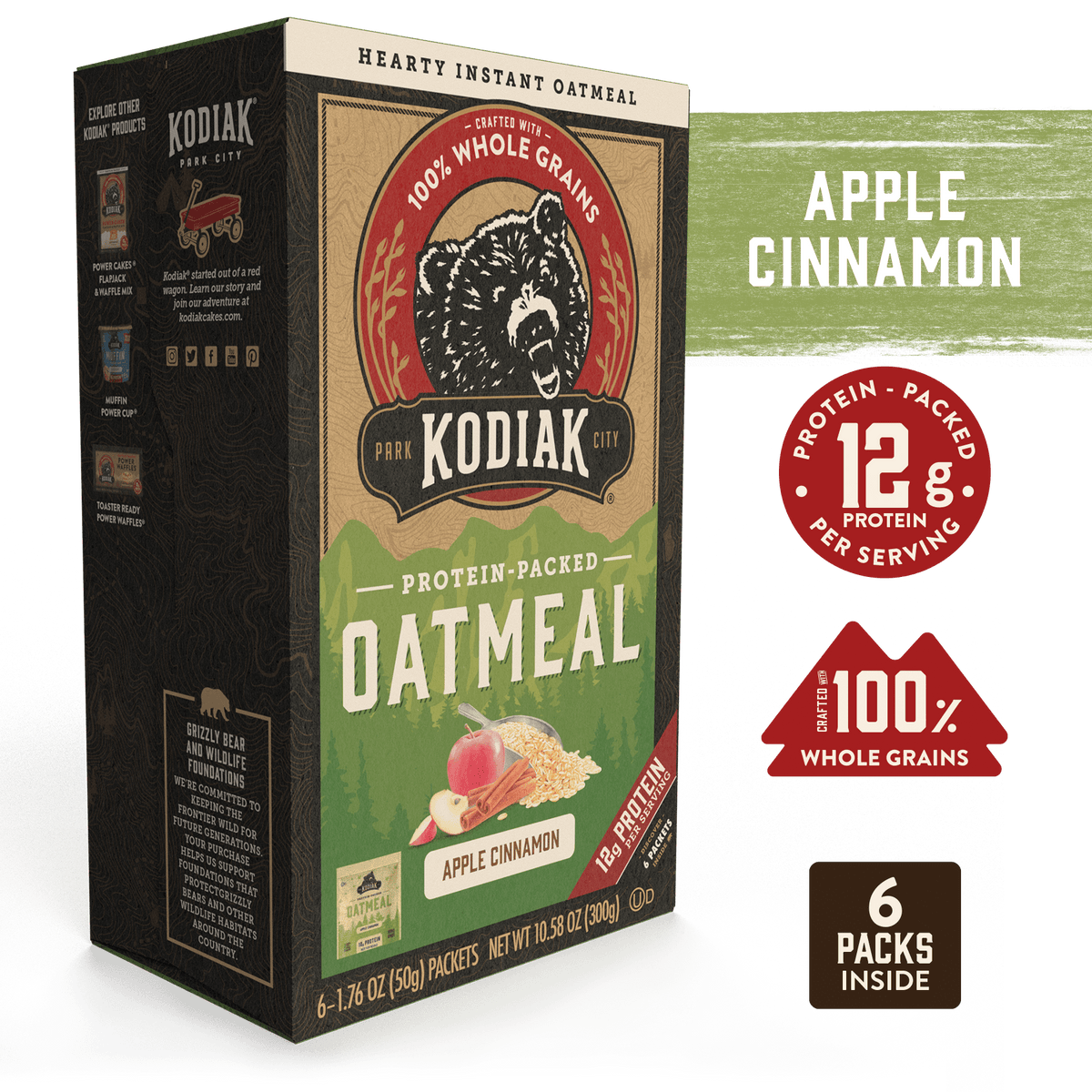 Oatmeal Breakfast Packets | Apple Cinnamon| Kodiak®