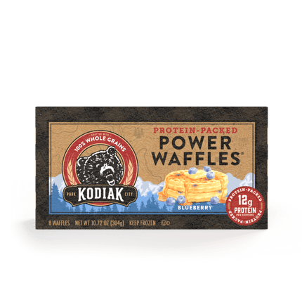 Blueberry Power Waffles – Whole Grain Frozen Waffles | Kodiak®